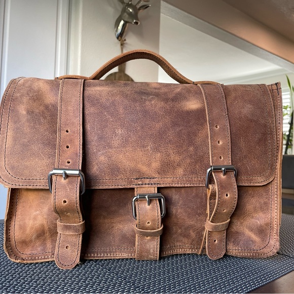 Bags | New Copper River 15 Large Leather Messenger Briefcase In Oil ...